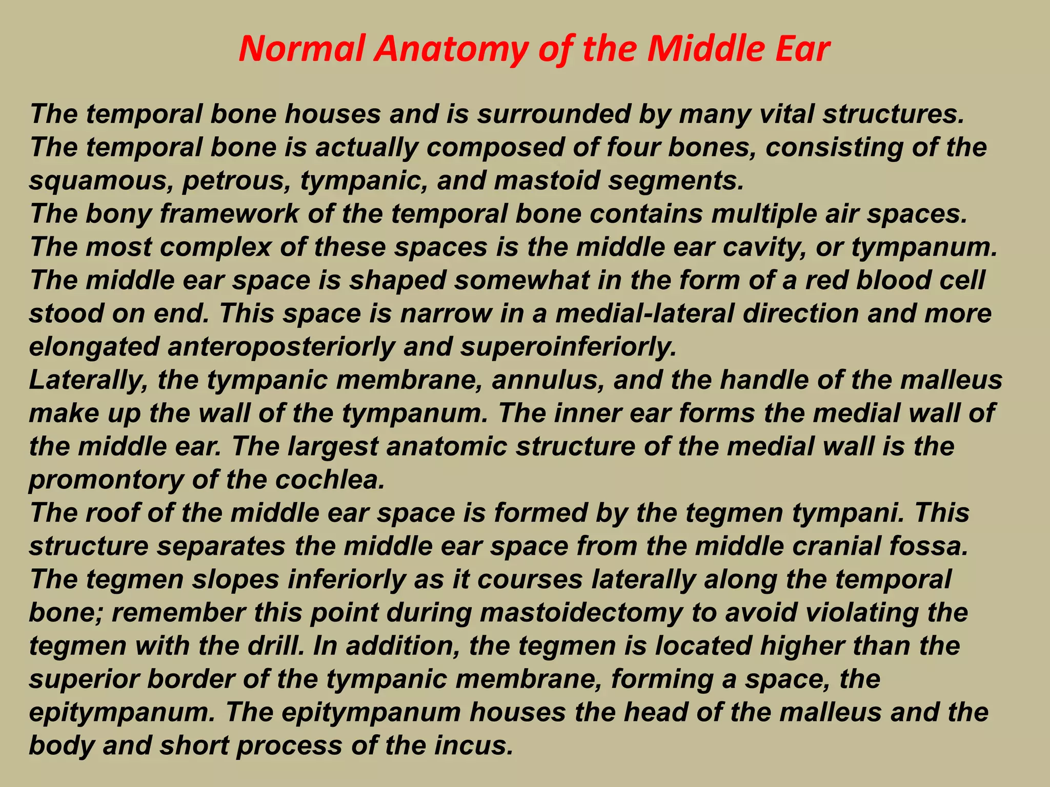 Presentation1.pptx, radiological anatomy of the petrous bone. | PPTX