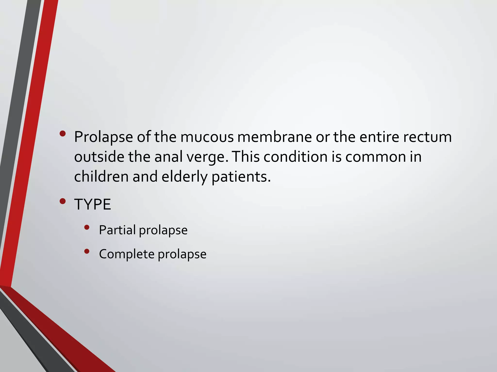 RECTAL PROLAPSE | PPTX