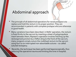 RECTAL PROLAPSE | PPTX