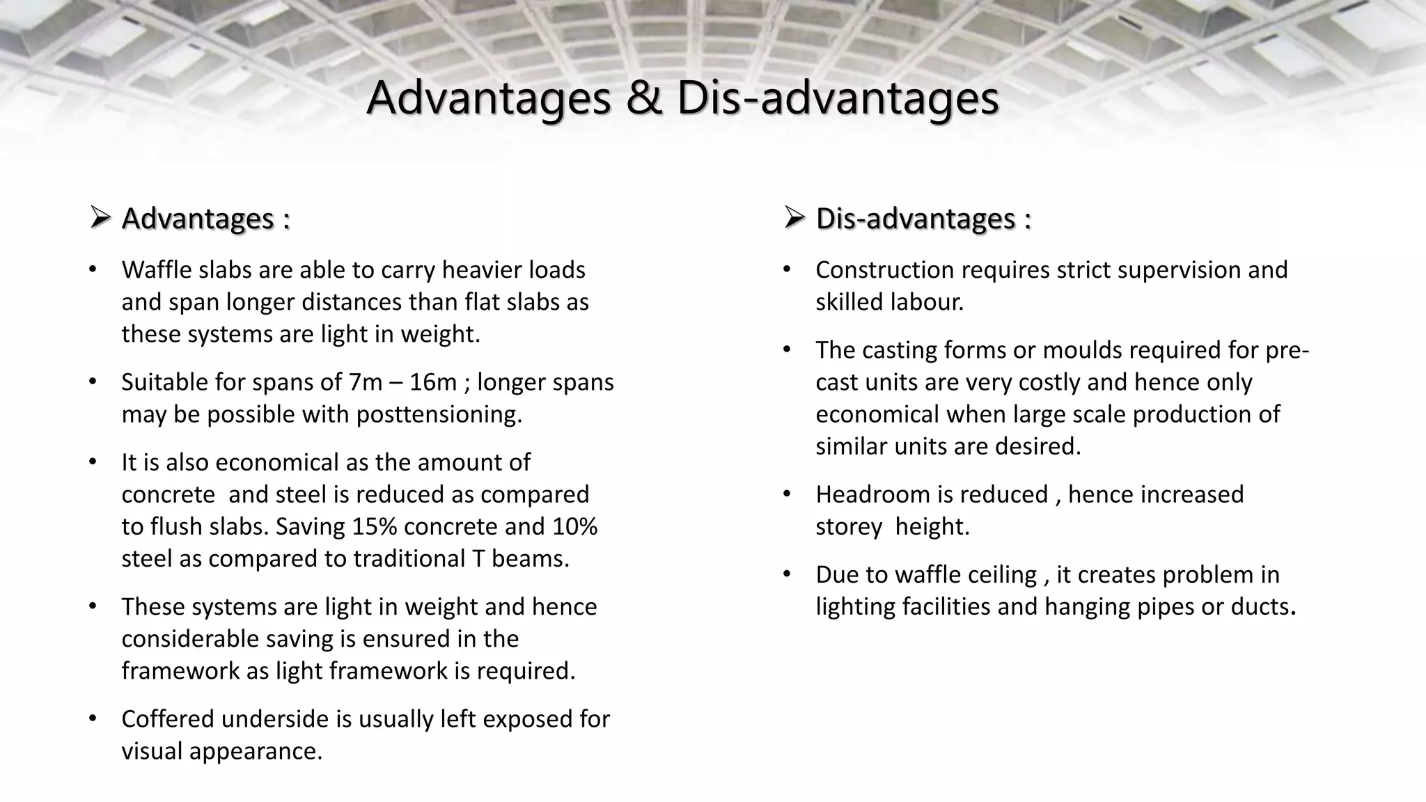 Flat Grid / Waffle Slab | PPTX