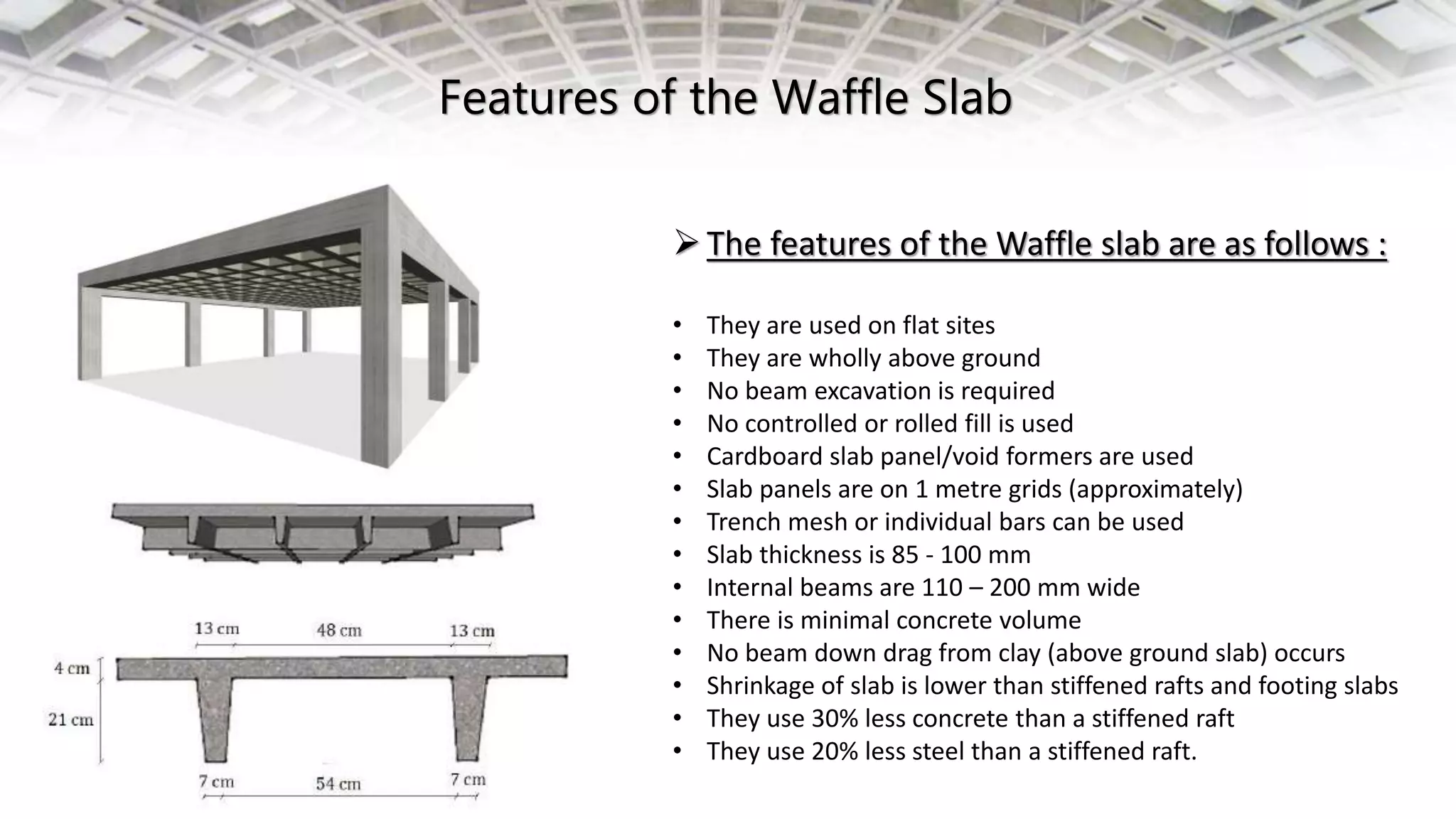 Flat Grid / Waffle Slab | PPTX