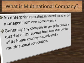 multinational company | PPT