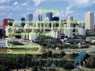 Human settlement transport and communication | PPT