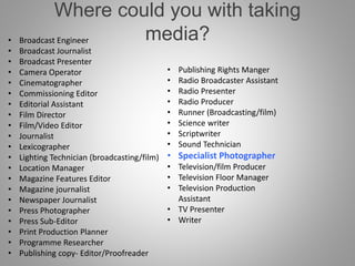 Employment opportunities in media | PPT