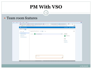 VSO & JIRA Project Management Tool | PPT