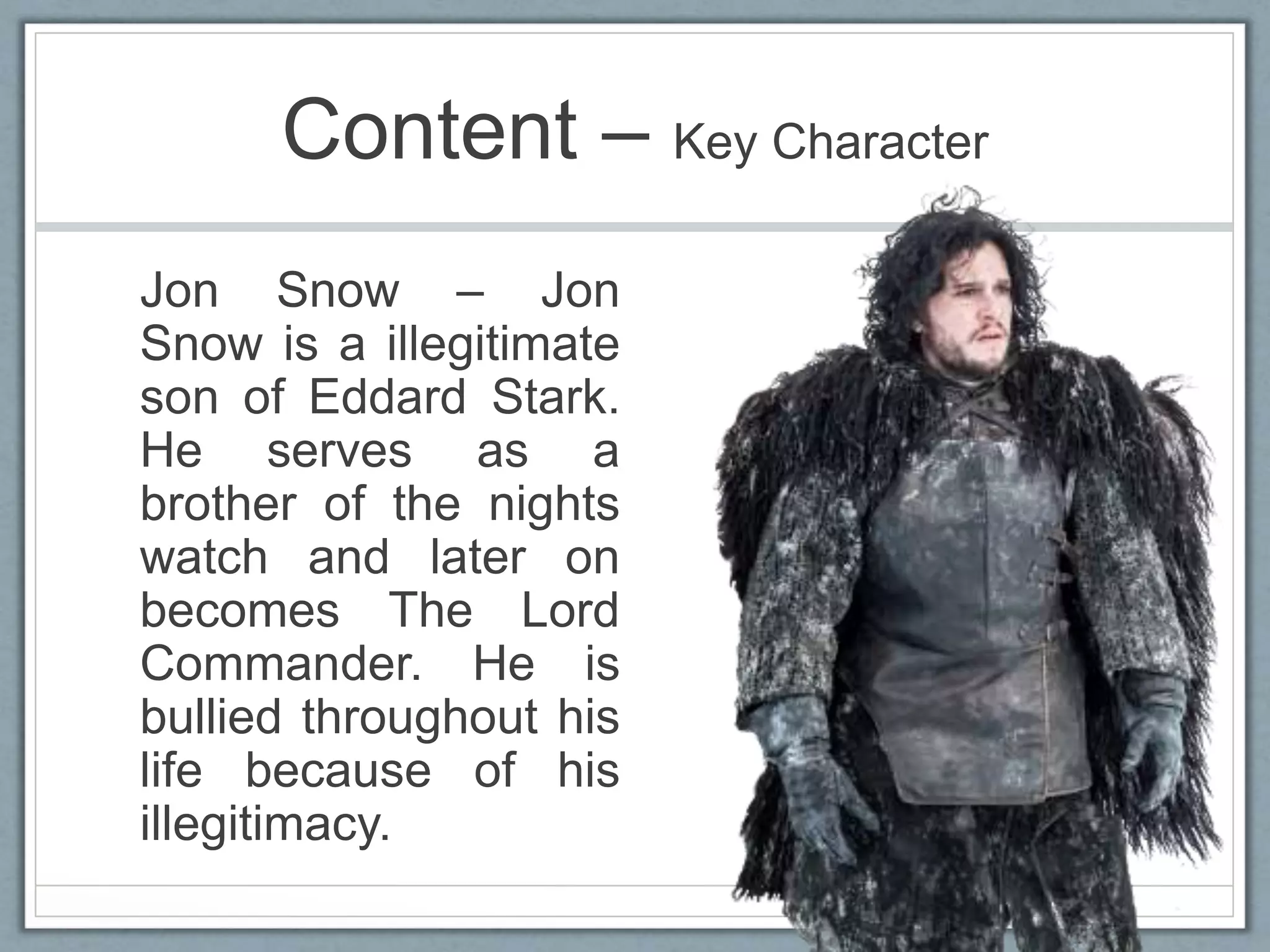 Game of thrones Analysis | PPTX