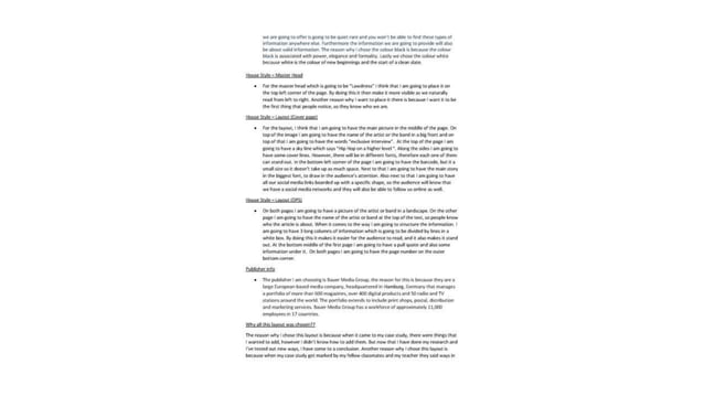 Drafting and finalizing house styles, drafts and layout (Planning) | PPT