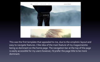 Website Template Research | PPT