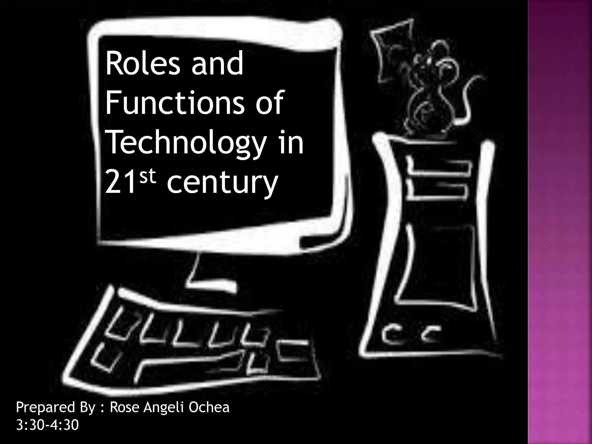 Roles and Function of Technology in 21st century | PPT