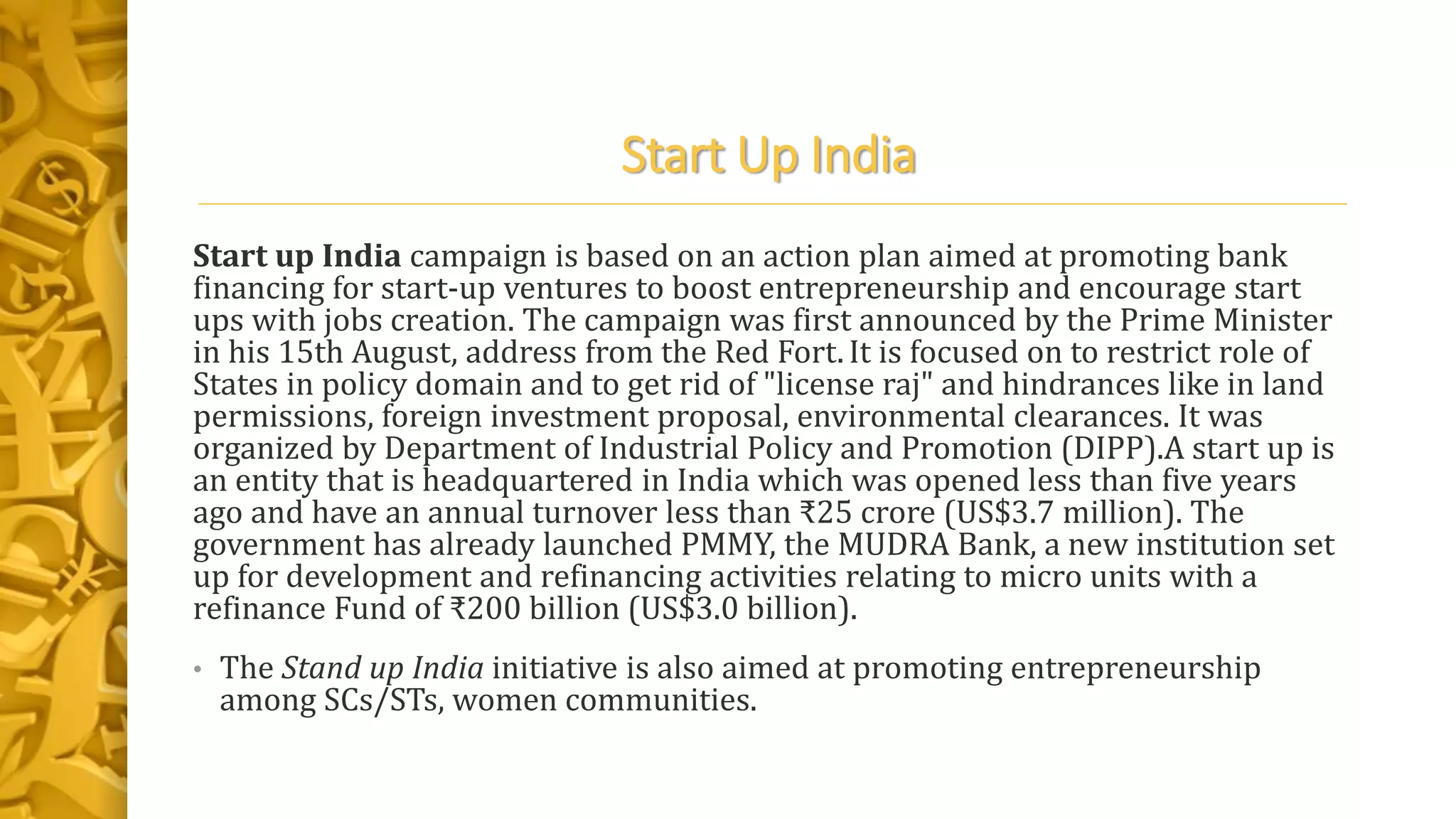 Startup India | PPTX