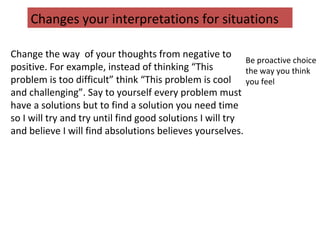 NEGATIVE THINKING | PPT