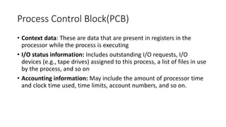 Basic concept of process | PPTX