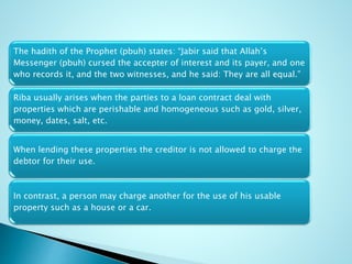 Presentation on Riba (Interest) | PPTX