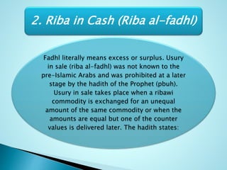 Presentation on Riba (Interest) | PPTX
