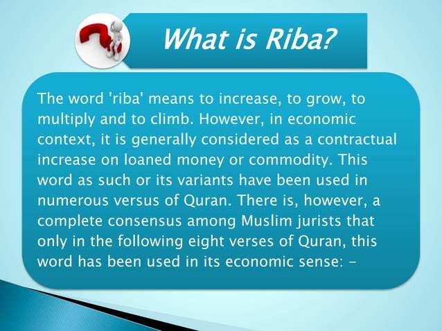 Presentation on Riba (Interest) | PPTX | Islam | Religion & Spirituality