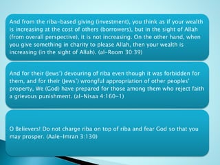 Presentation on Riba (Interest) | PPTX
