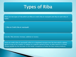 Presentation on Riba (Interest) | PPTX | Islam | Religion & Spirituality