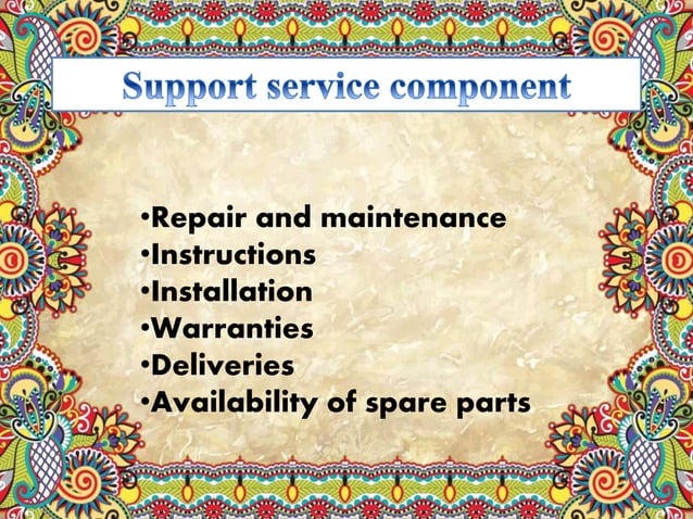 Product component model | PPTX