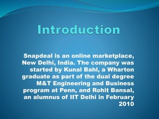 Snap Deal presentation | PPTX