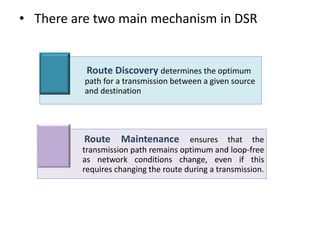 DSR Protocol | PPTX | Computer Networking | Computing