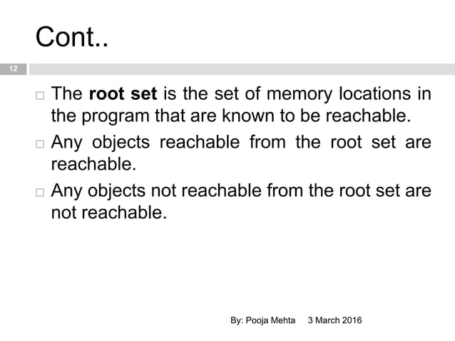Memory Handling And Garbage Collection In Python Pptx