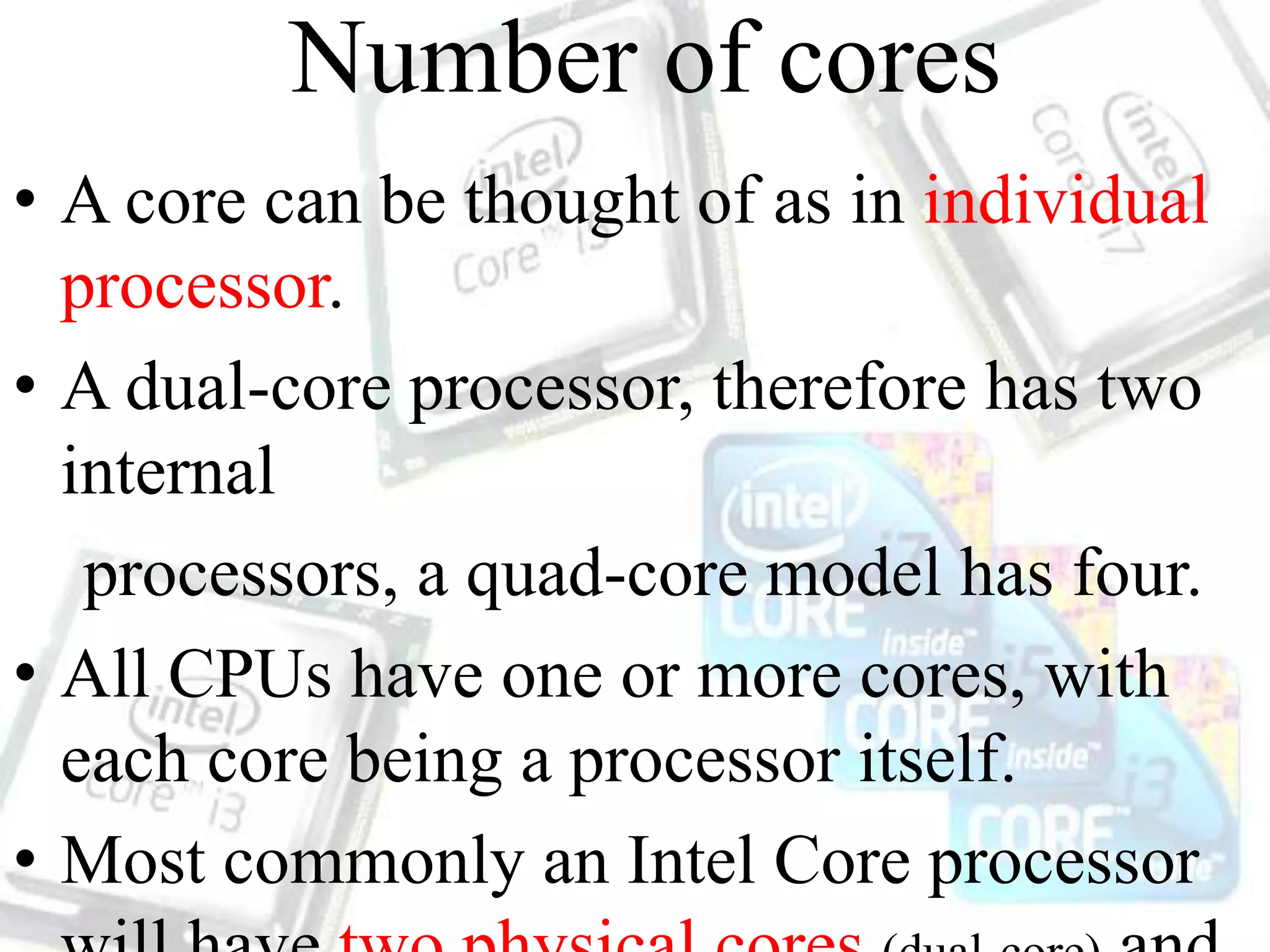 difference between an Intel Core i3, i5 and i7 | PPTX | Operating ...