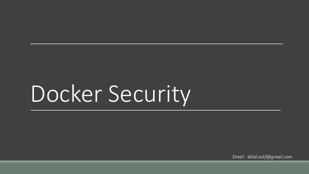 Docker Security