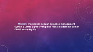 MariaDB | PPTX
