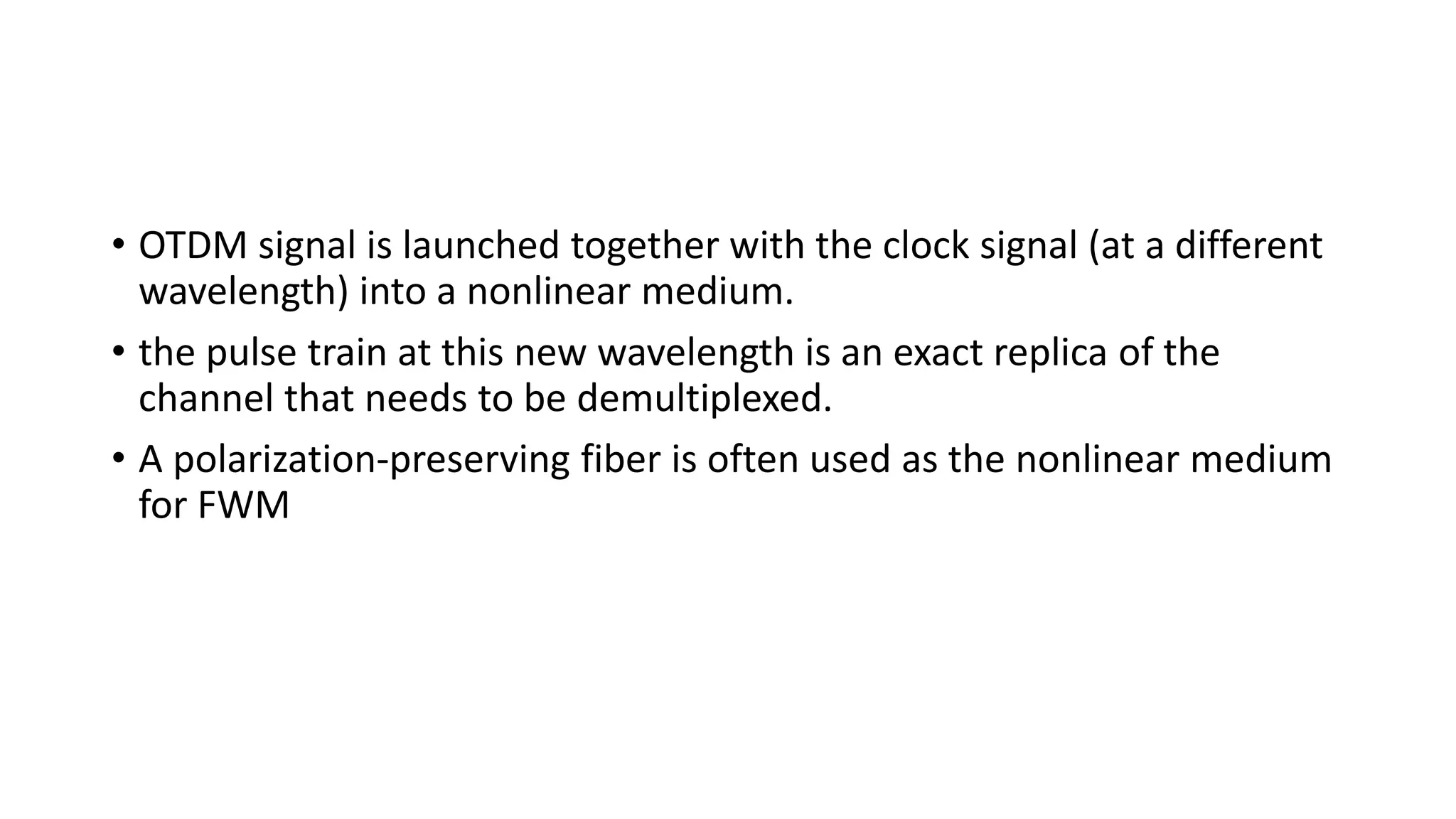 optical time division multiplexing | PPTX