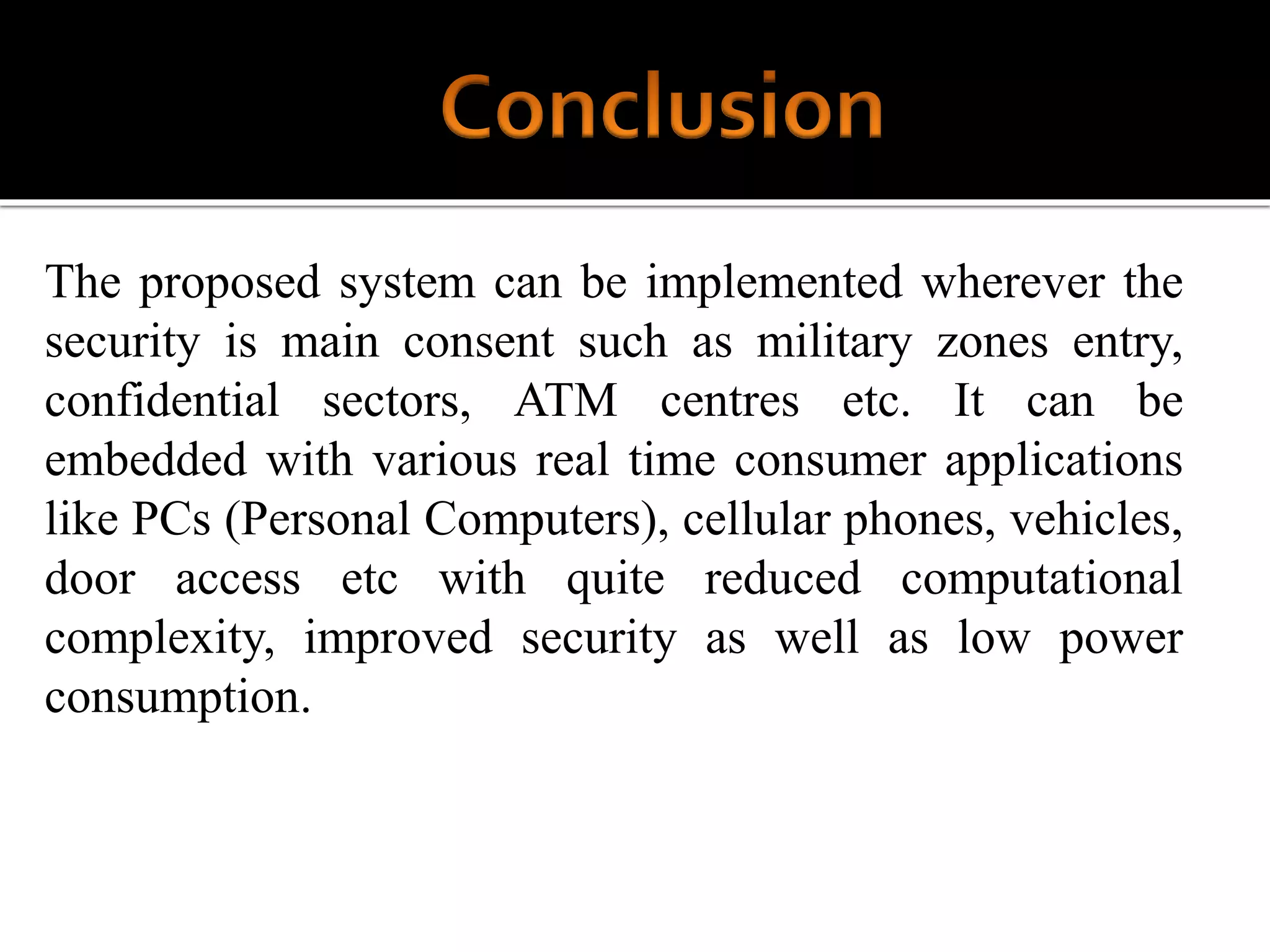 implementation of finger vein authentication technique | PPTX