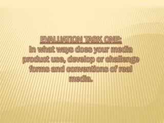 Evaluation Task 1 | PPT