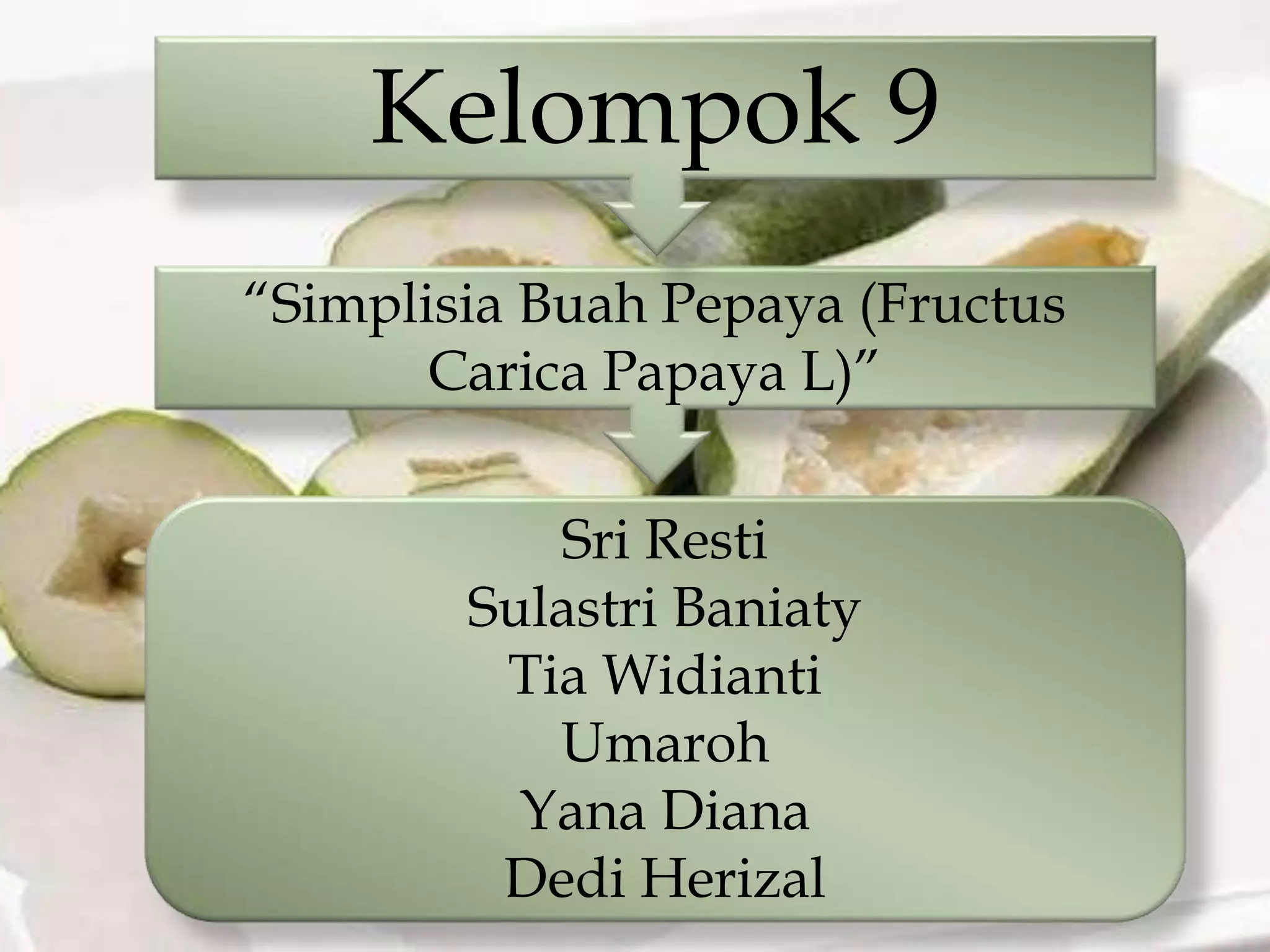 ppt buah pepaya | PPTX