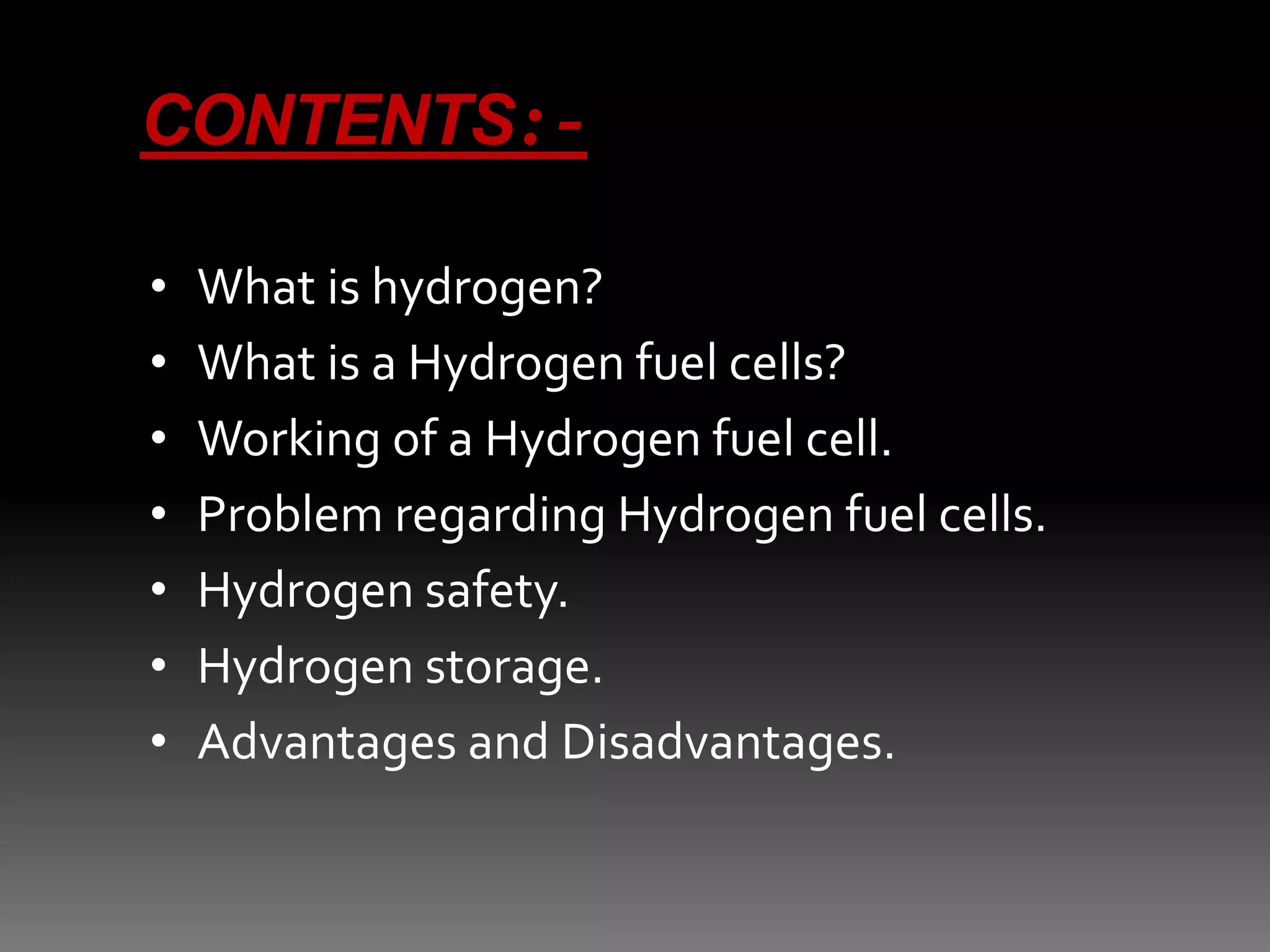 HYDROGEN POWERED CARS | PPTX
