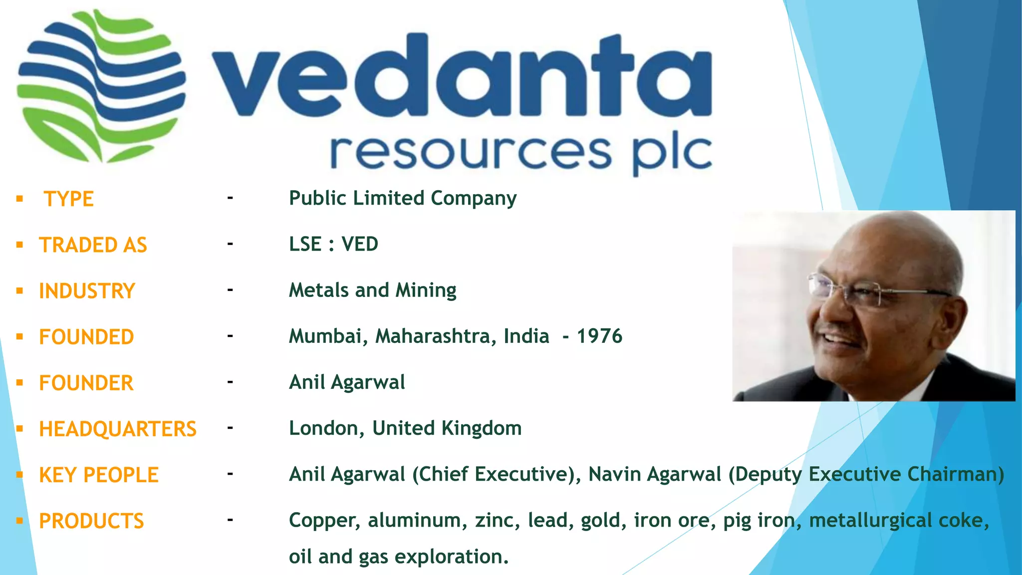 VEDANTA RESOURCES PLC | PPTX