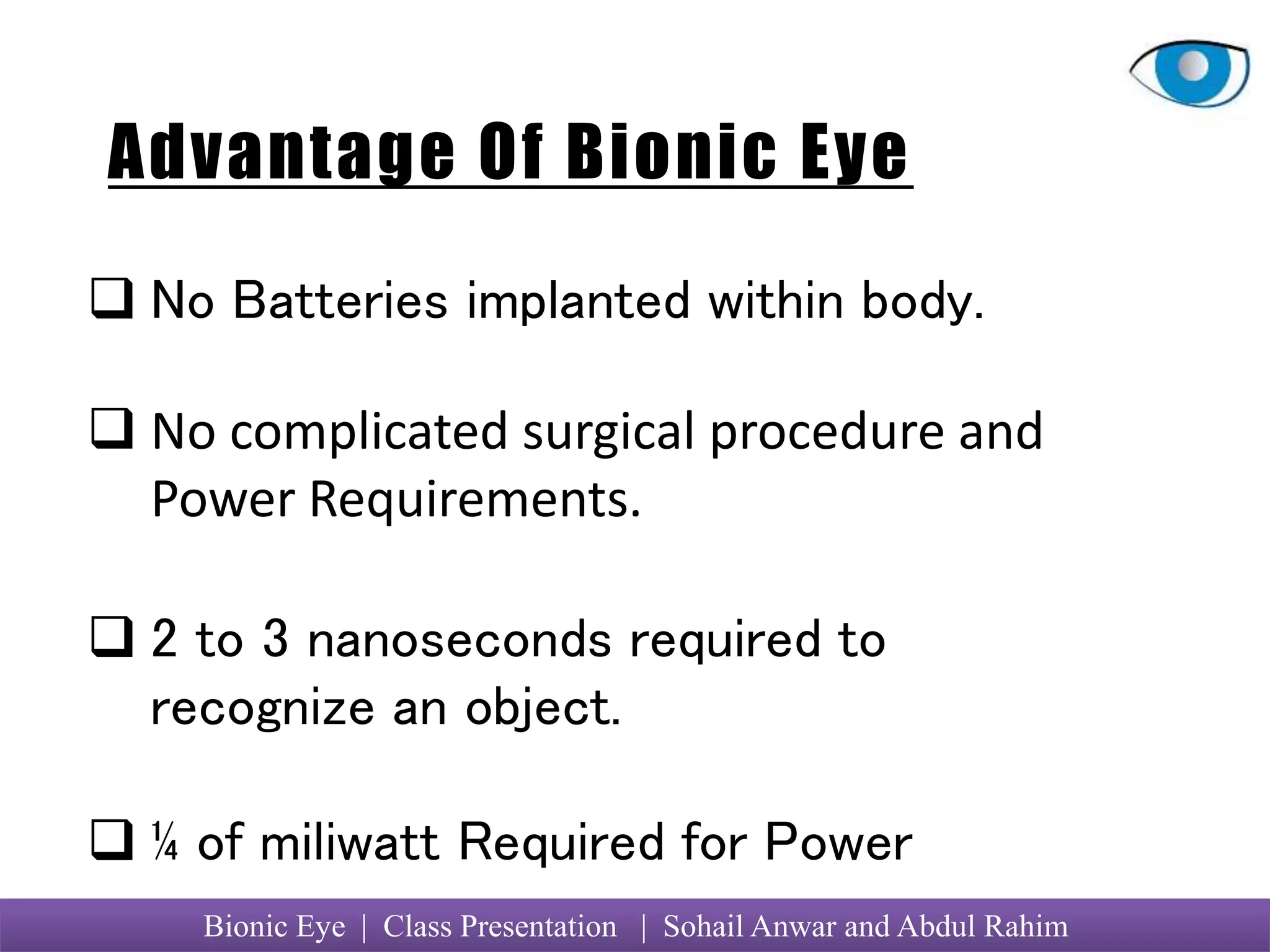 Bionic Eye | PPT | Free Download