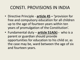 Right to Education Act | PPTX