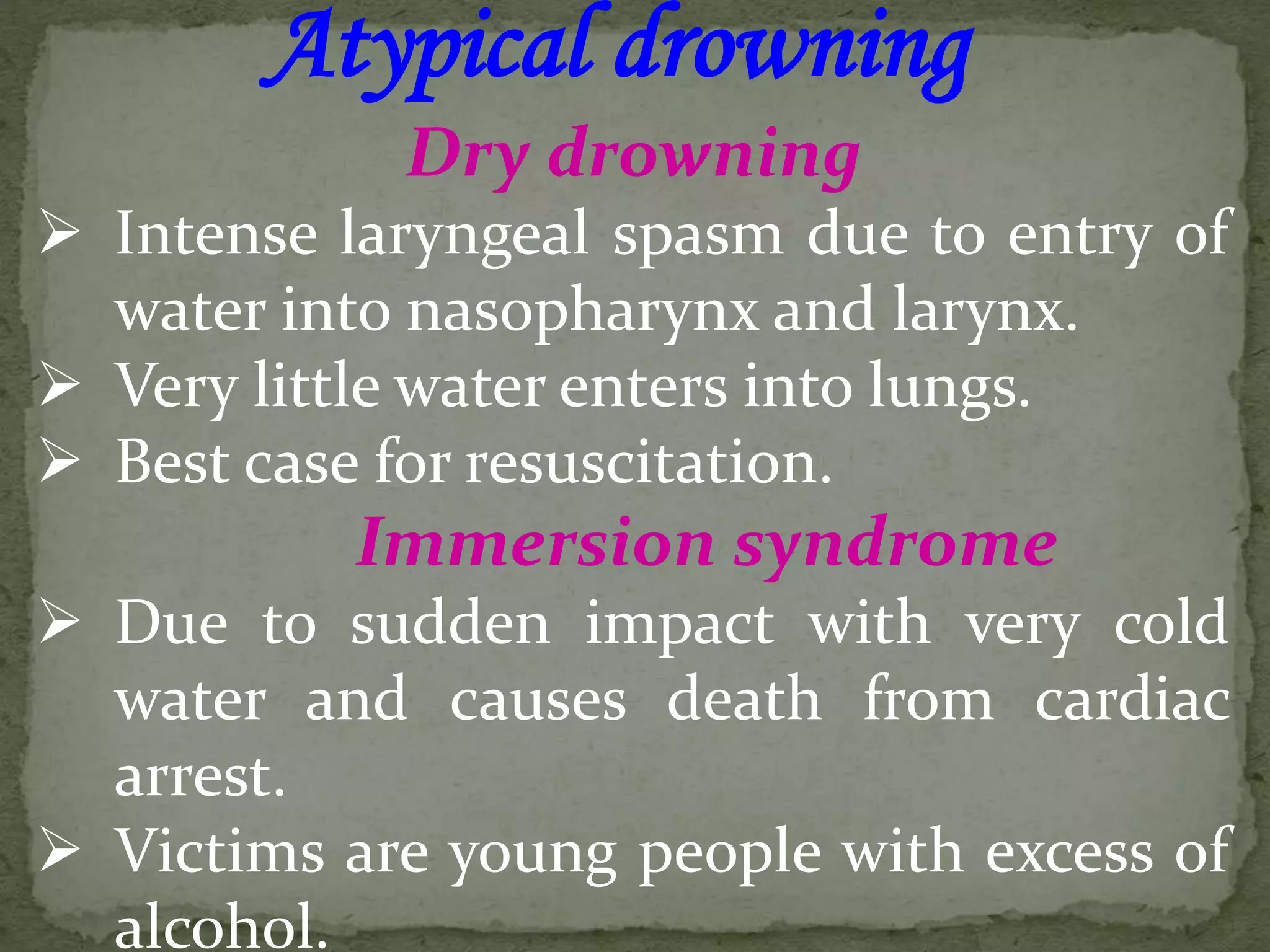 DROWNING DEATH | PPTX