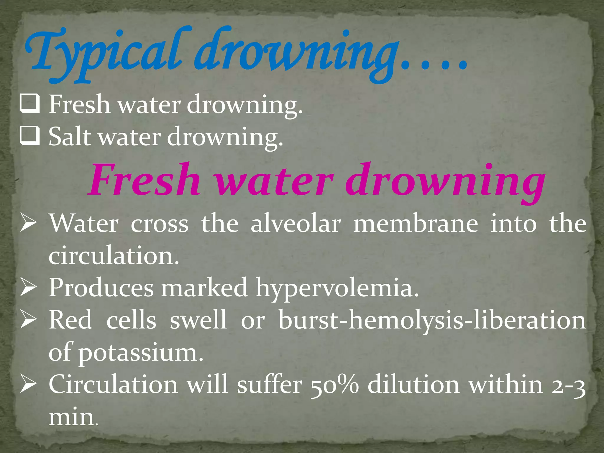 DROWNING DEATH | PPTX