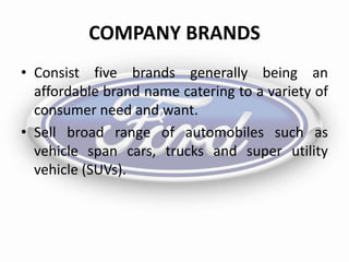 Ford Motor Strategic Management | PPTX