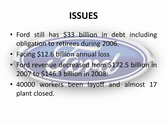 Ford Motor Strategic Management | PPTX | Automotive Industry | Industries