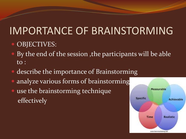 Importance of brainstormin | PPT | Free Download