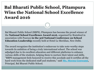 Bal Bharati Public School | PPTX