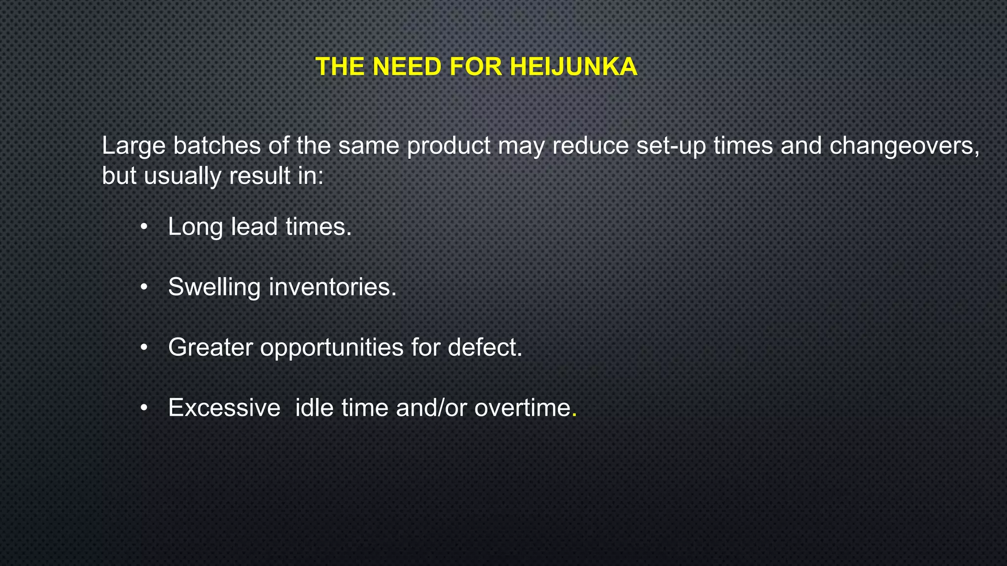 Production levelling of low volume and high mix production system based ...