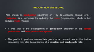 Production levelling of low volume and high mix production system based ...