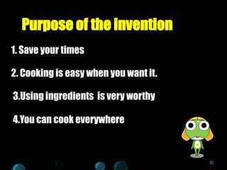 Imaginary Invention- Cooking Man | PPTX