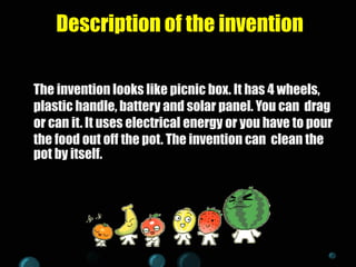 Imaginary Invention- Cooking Man | PPTX