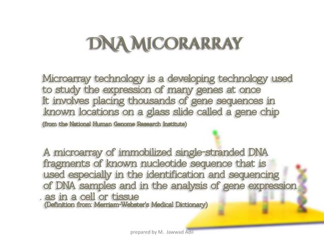 DNA microarray technique | PPTX