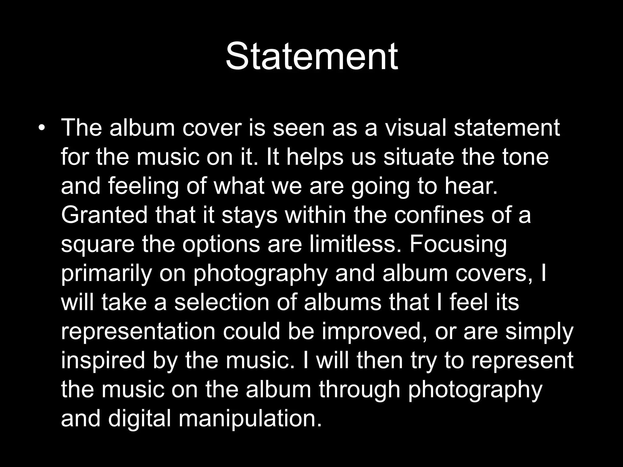 Album Cover Presentation | PPTX