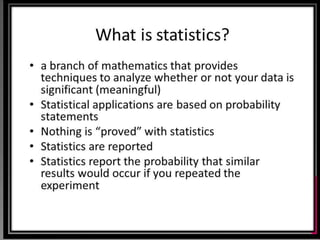 ppt on statistics and probability | PPTX