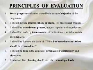 programme evaluation | PPTX